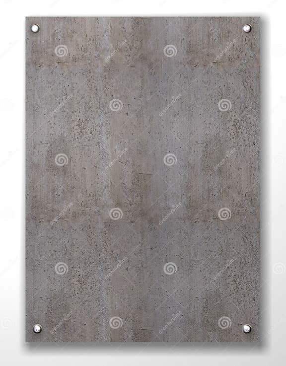 Concrete Blank Tablet - Cement Stock Illustration - Illustration of ...