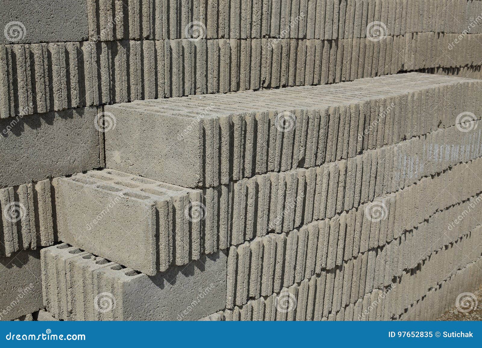 Concrete block stock image. Image of exterior, mason - 97652835
