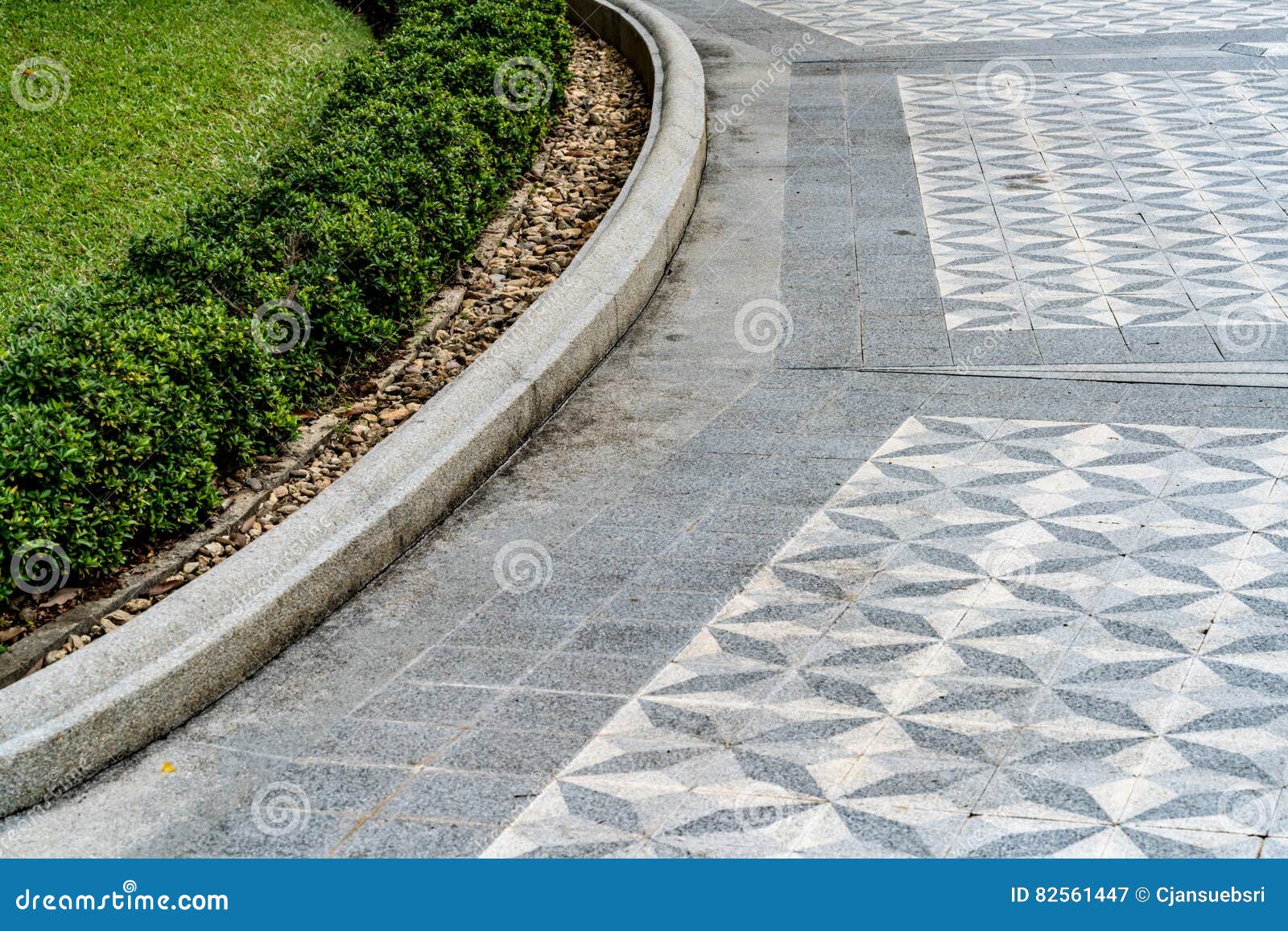 Concrete block pathway stock image. Image of background - 82561447