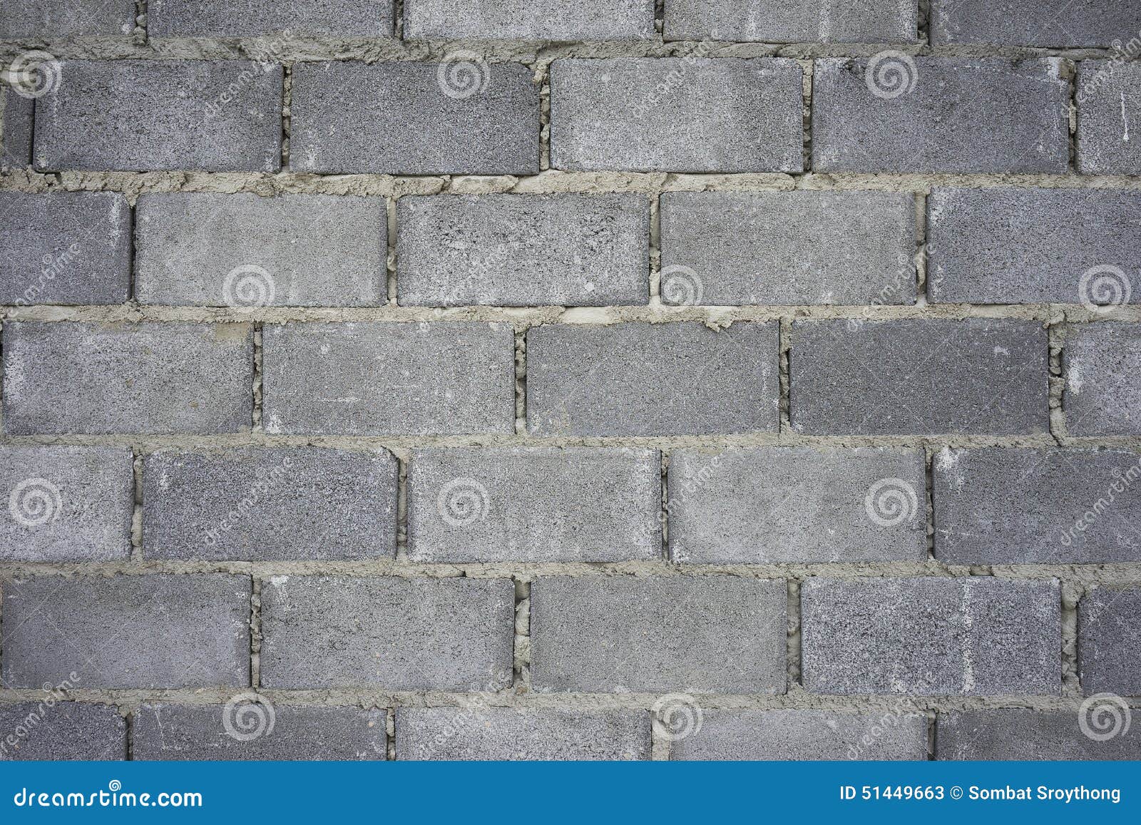 Concrete Block Wall Background Building. Stock Image - Image of ...
