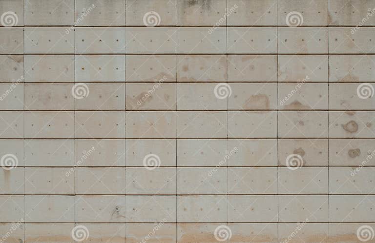Concrete Block Wall, Texture or Background Stock Image - Image of ...