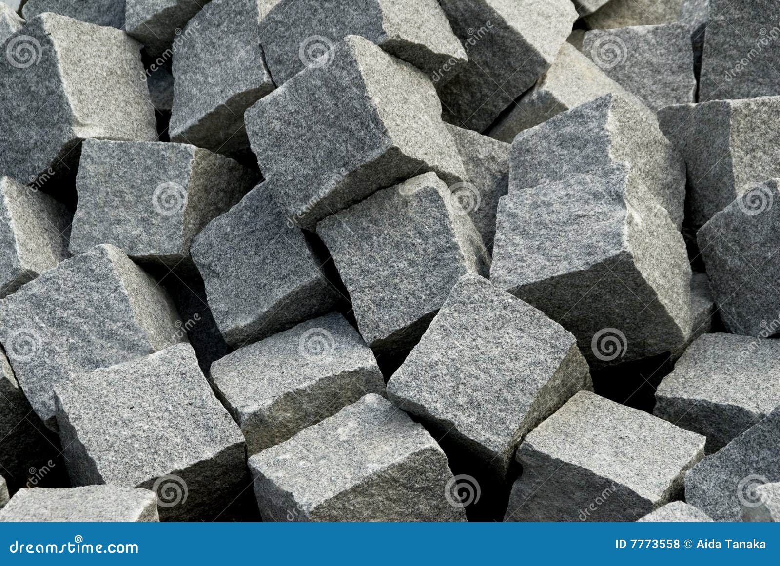 Concrete Blocks in Black and White Stock Photo - Image of horizontal ...