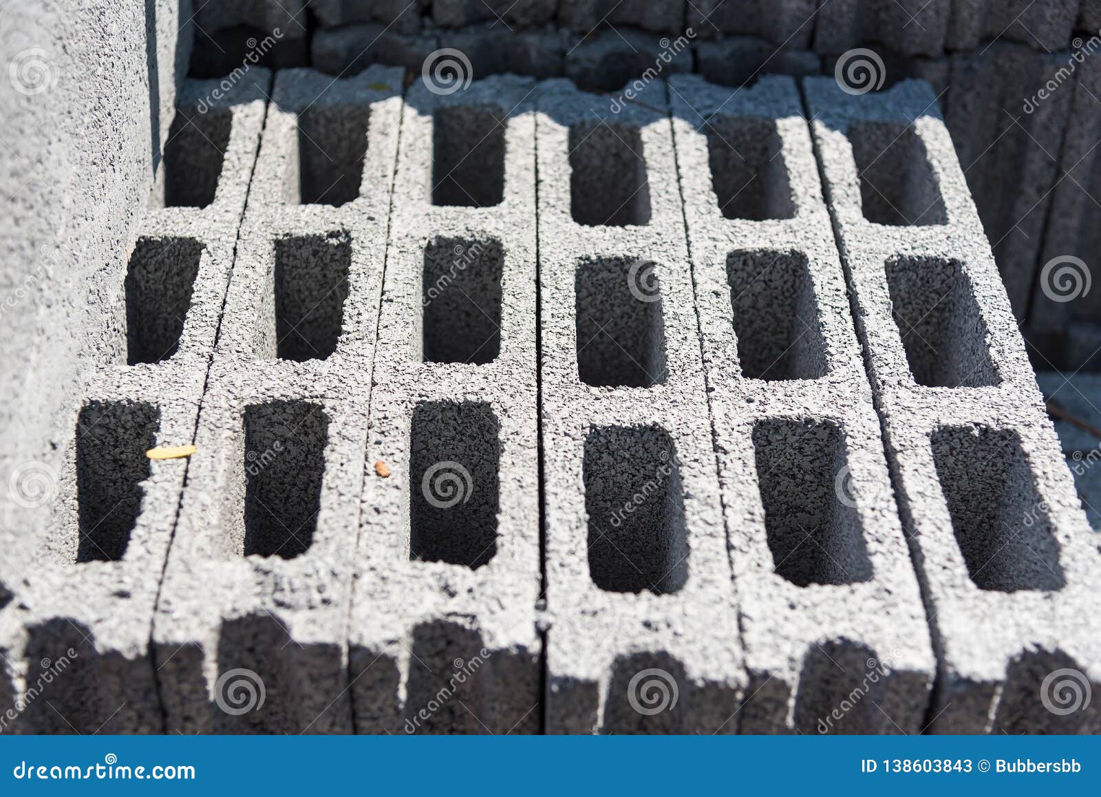 .Concrete Blocks for Construction Background Stock Image - Image of ...