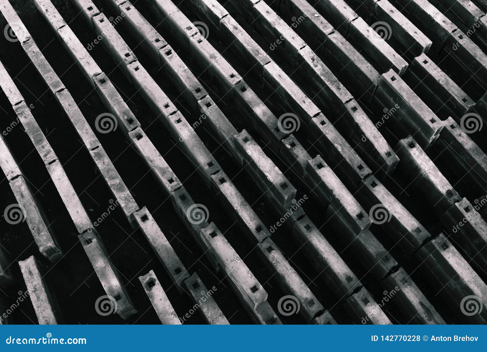 Concrete Blocks for Construction. Rectangular Blocks of Concrete ...