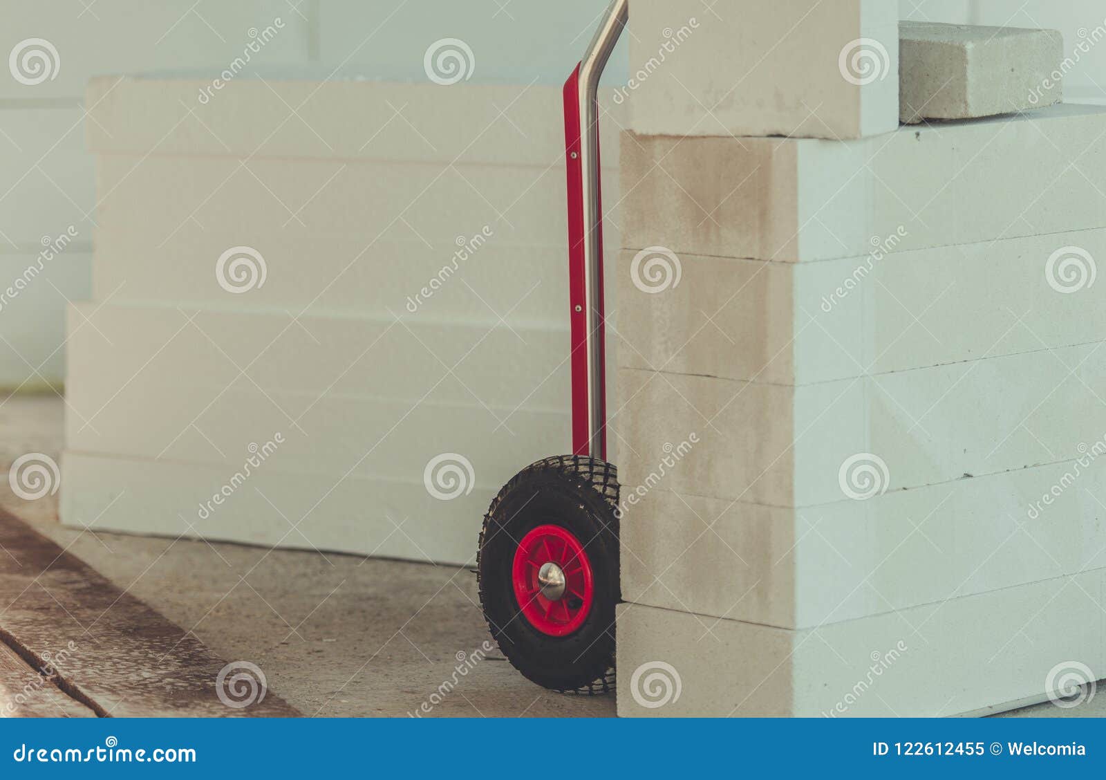Concrete Blocks Moving stock image. Image of material - 122612455