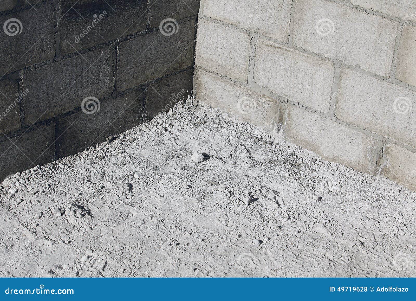Concrete Blocks for a New Building Stock Photo - Image of building ...