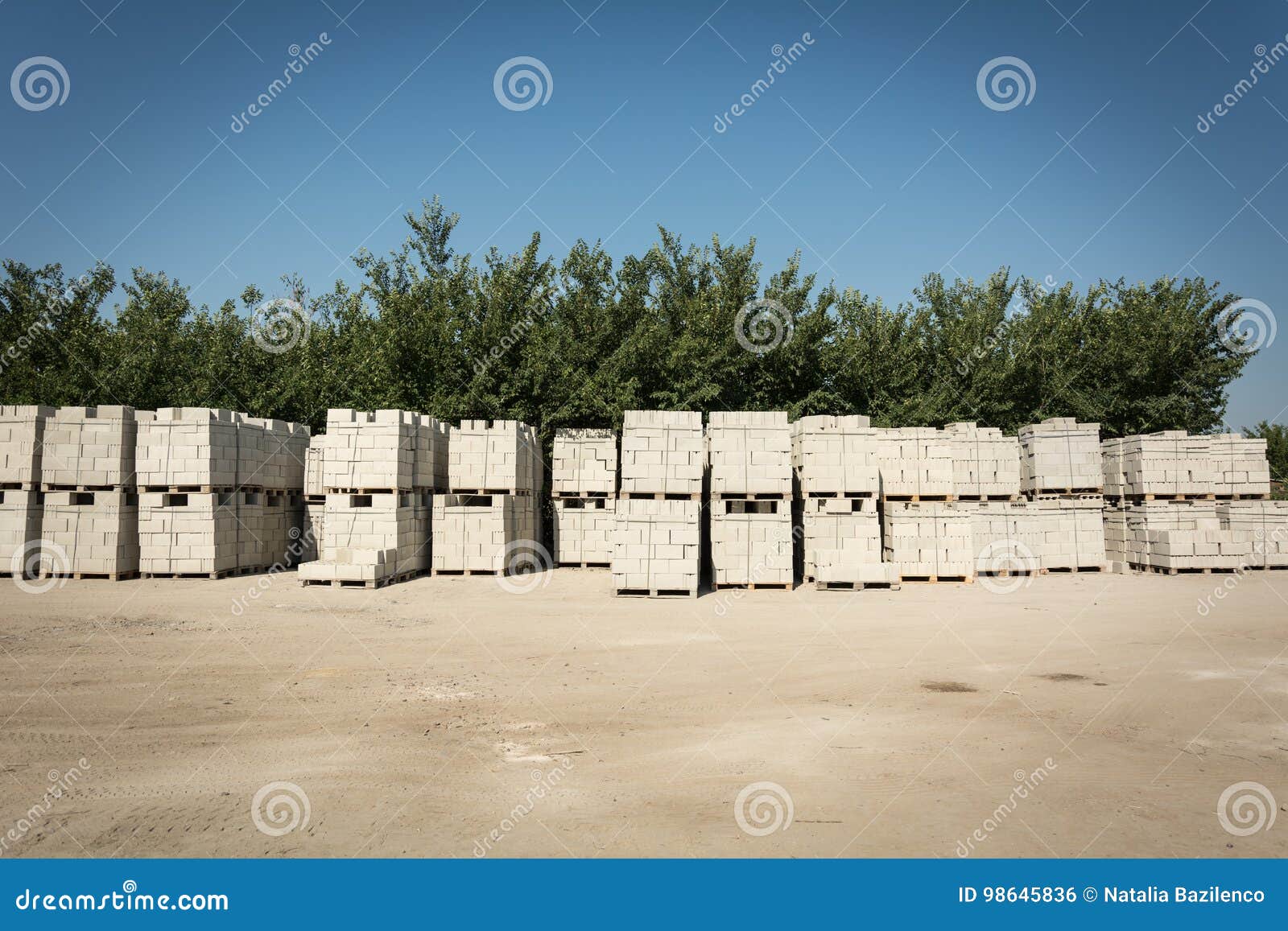 Concrete blocks stock photo. Image of block, design, outdoor - 98645836