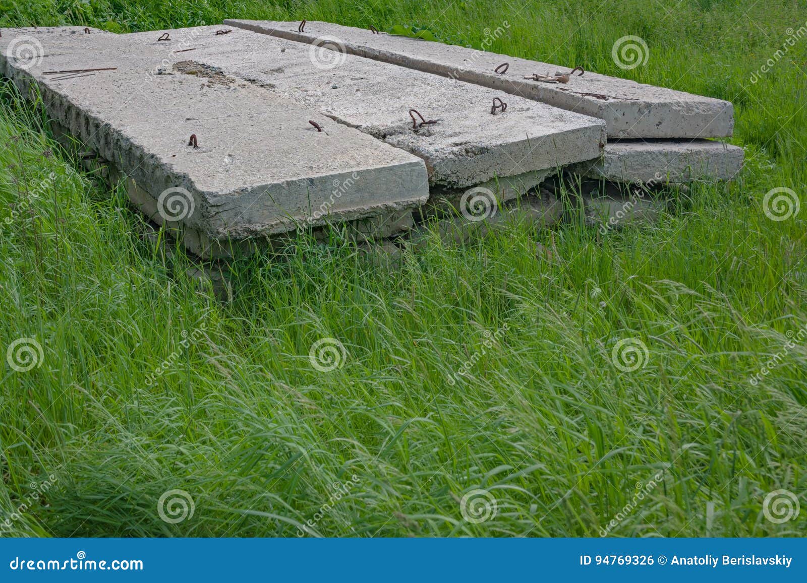 Concrete Blocks Slabs for Construction Stock Photo - Image of ...