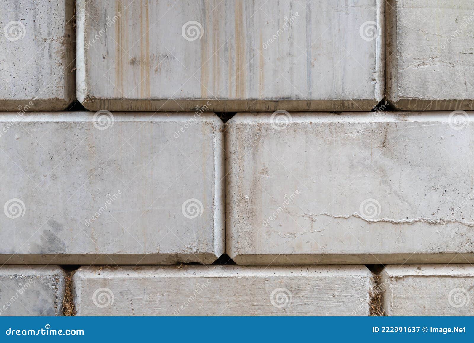 Grey Concrete Blocks Wall Natural Texture Background Stock Image ...