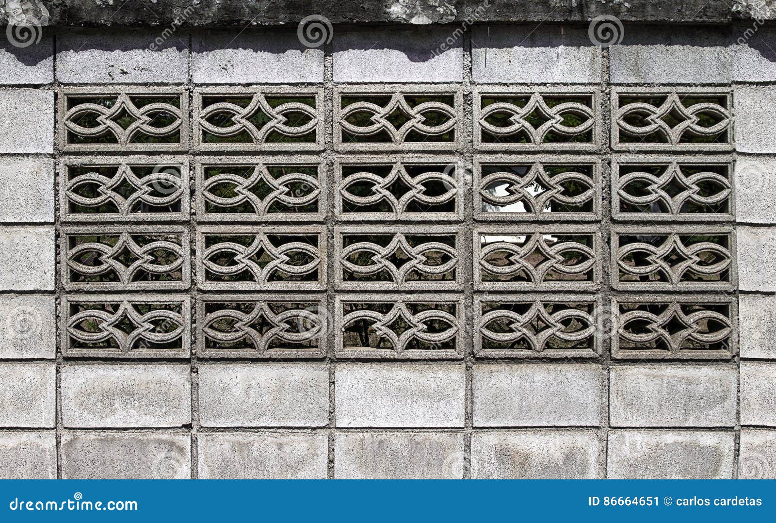 Concrete Blocks Wall Texture Detail Stock Image - Image of textured ...