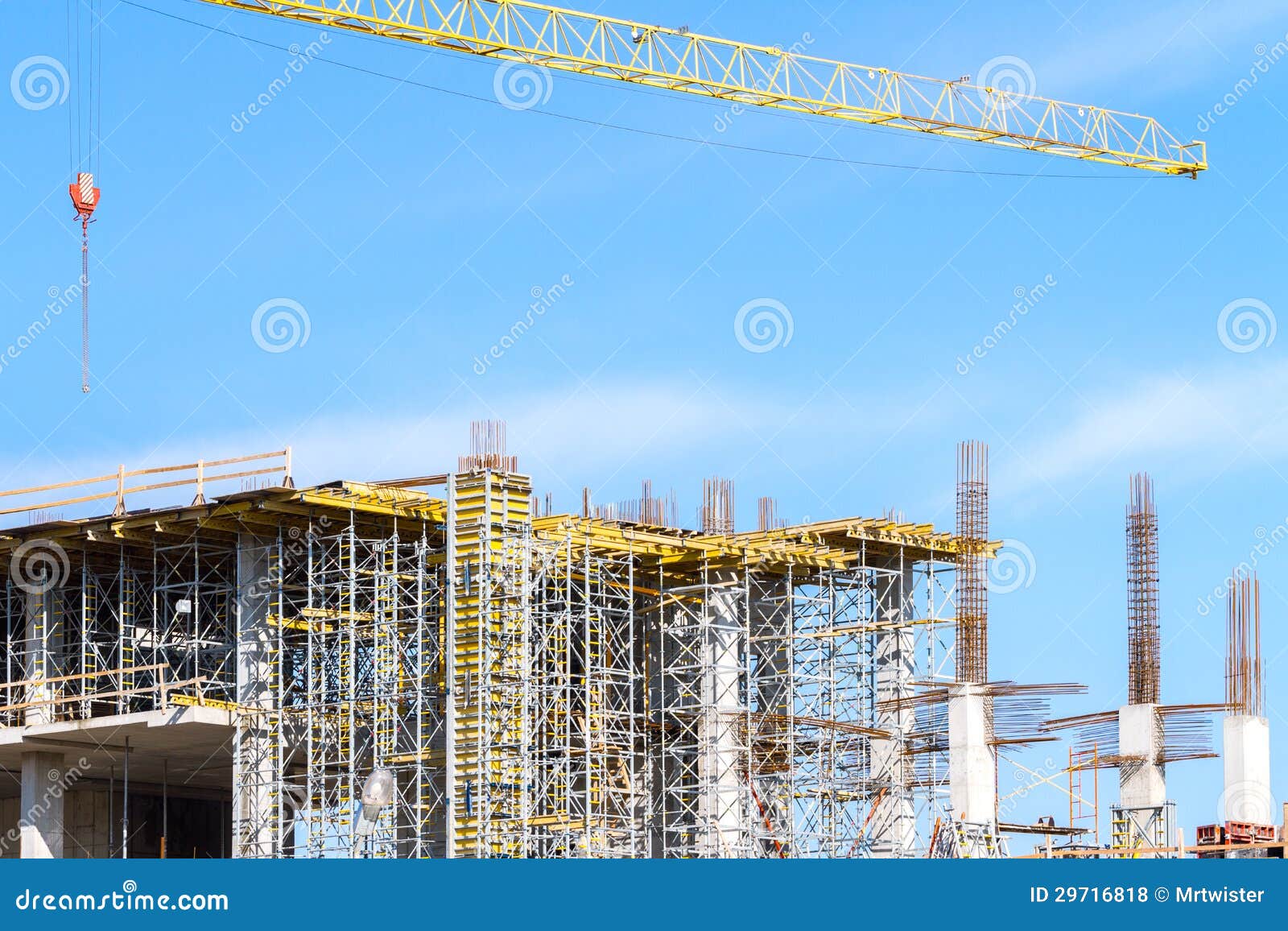 Bouwwerf stock foto. Image of groot, ontwikkeling, buiten - 29716818