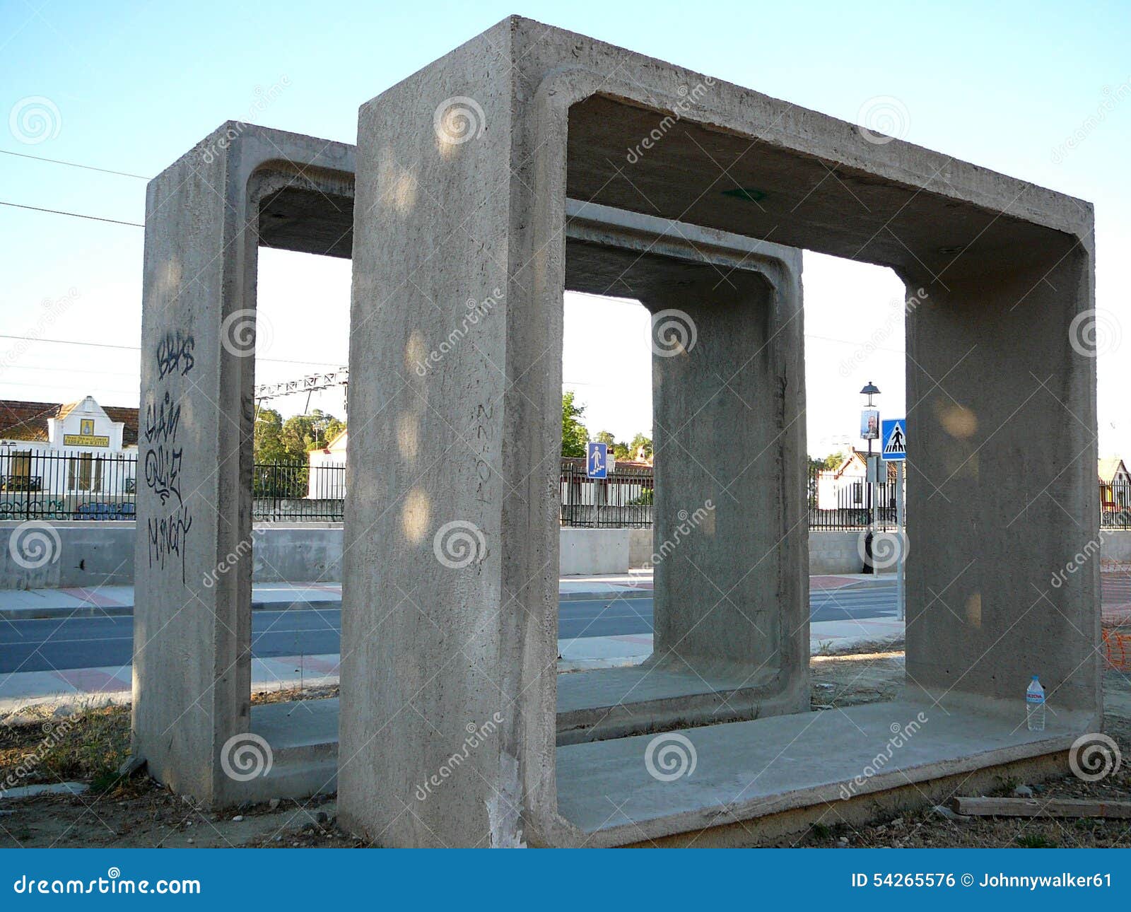 Concrete boxes stock photo. Image of material, square - 54265576