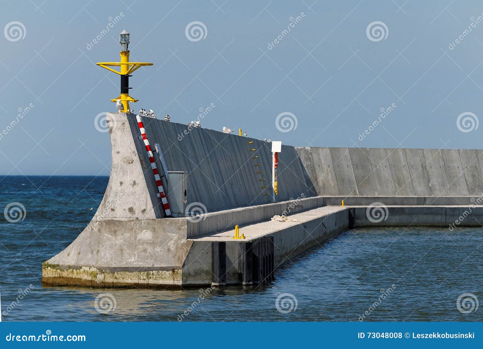 Concrete breakwater stock photo. Image of defense, erosion - 73048008