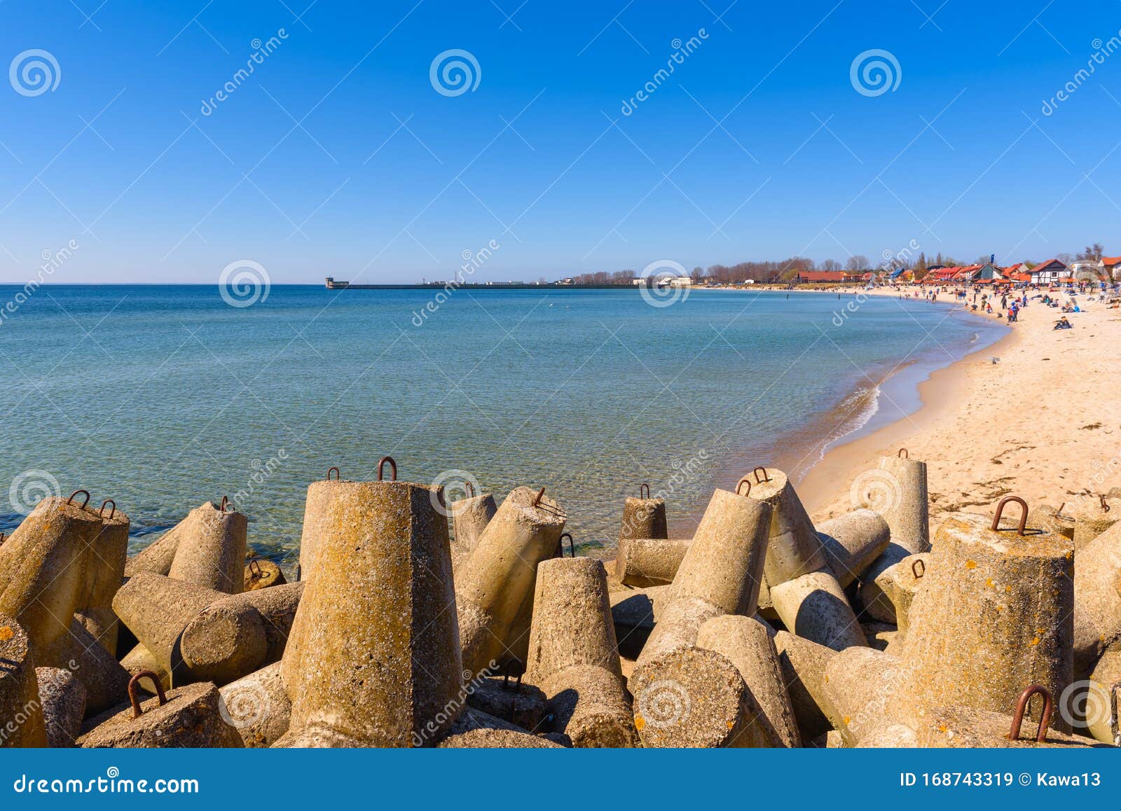 The Coastline of the Hel Peninsula. Poland Stock Image - Image of ...