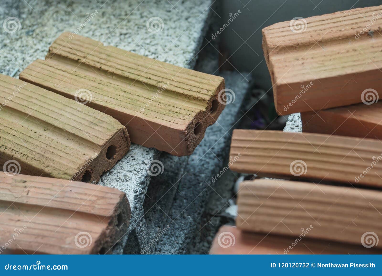 Concrete, Brick, Block, Clay for Construction Stock Photo - Image of ...