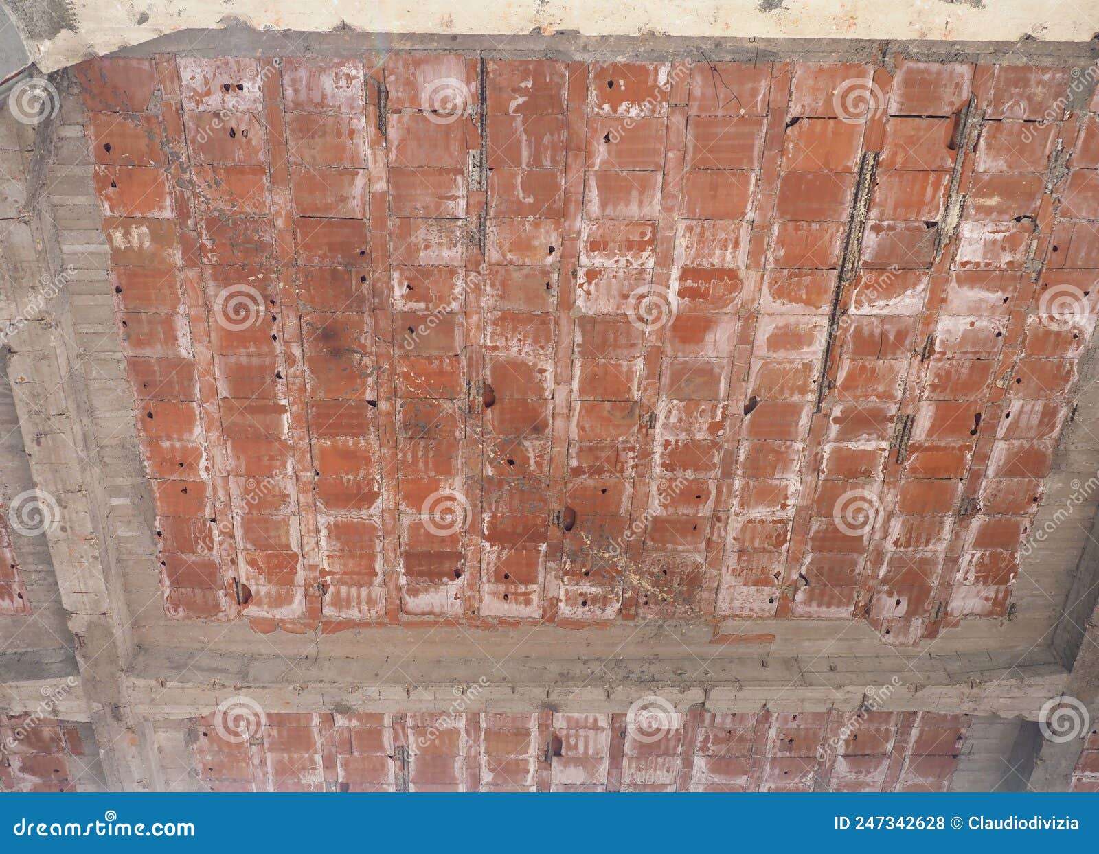 Concrete and brick slab stock photo. Image of industry - 247342628