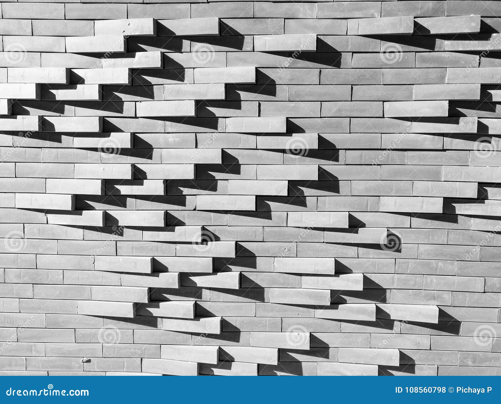 Concrete Brick Wall Background with the Light and Shade on the B Stock ...