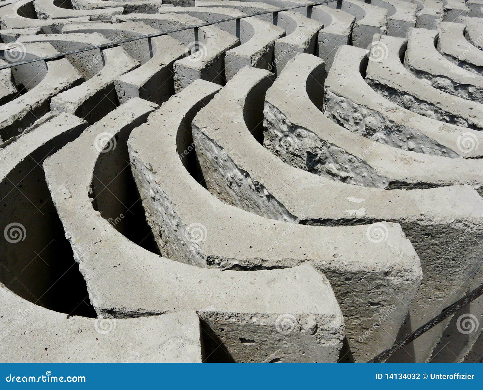 Concrete Bricks stock photo. Image of manufacturing, materials - 14134032