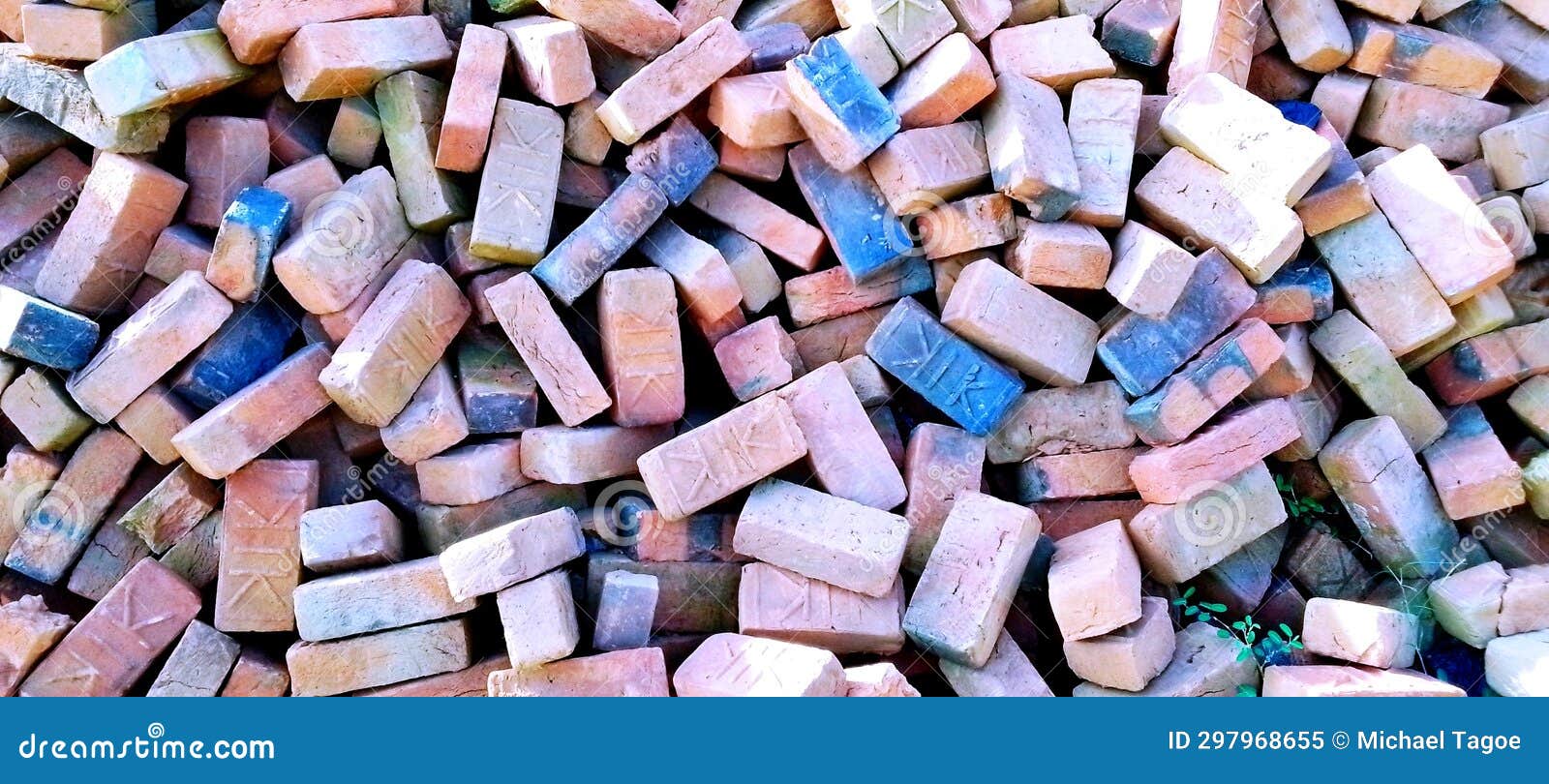 Concrete bricks or blocks stock image. Image of concrete - 297968655