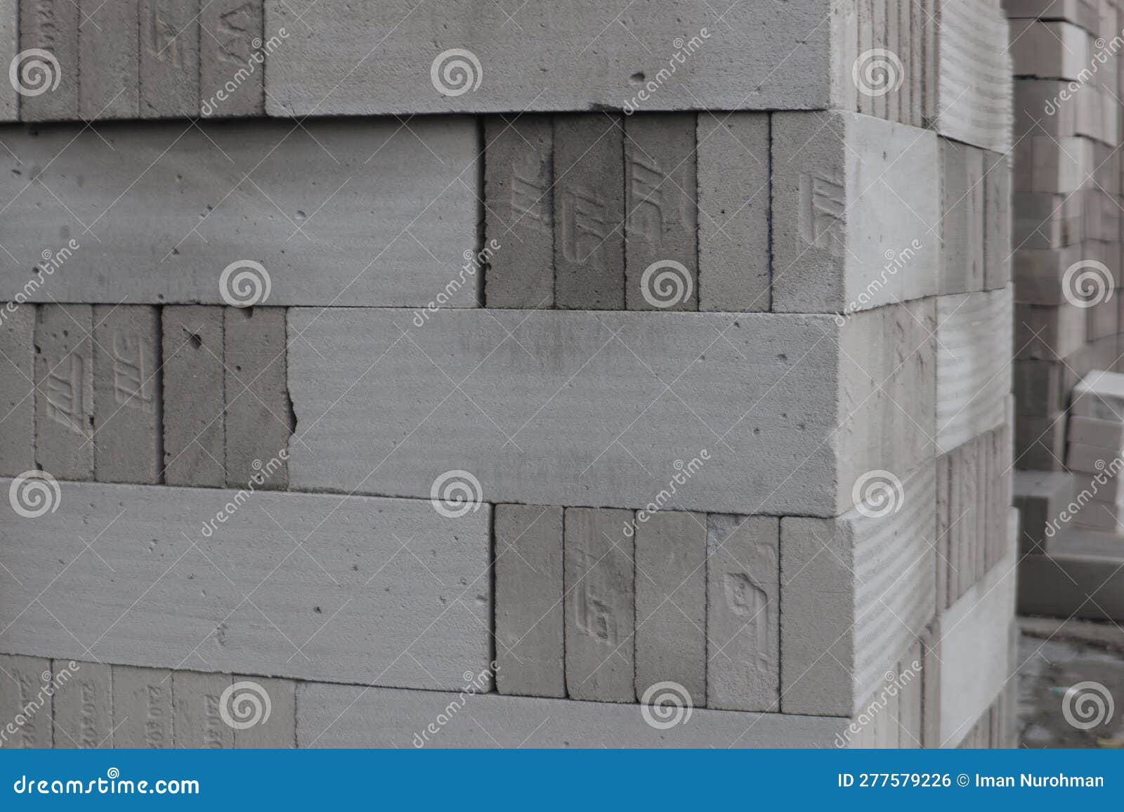 Concrete Bricks for Sale stock photo. Image of home - 277579226