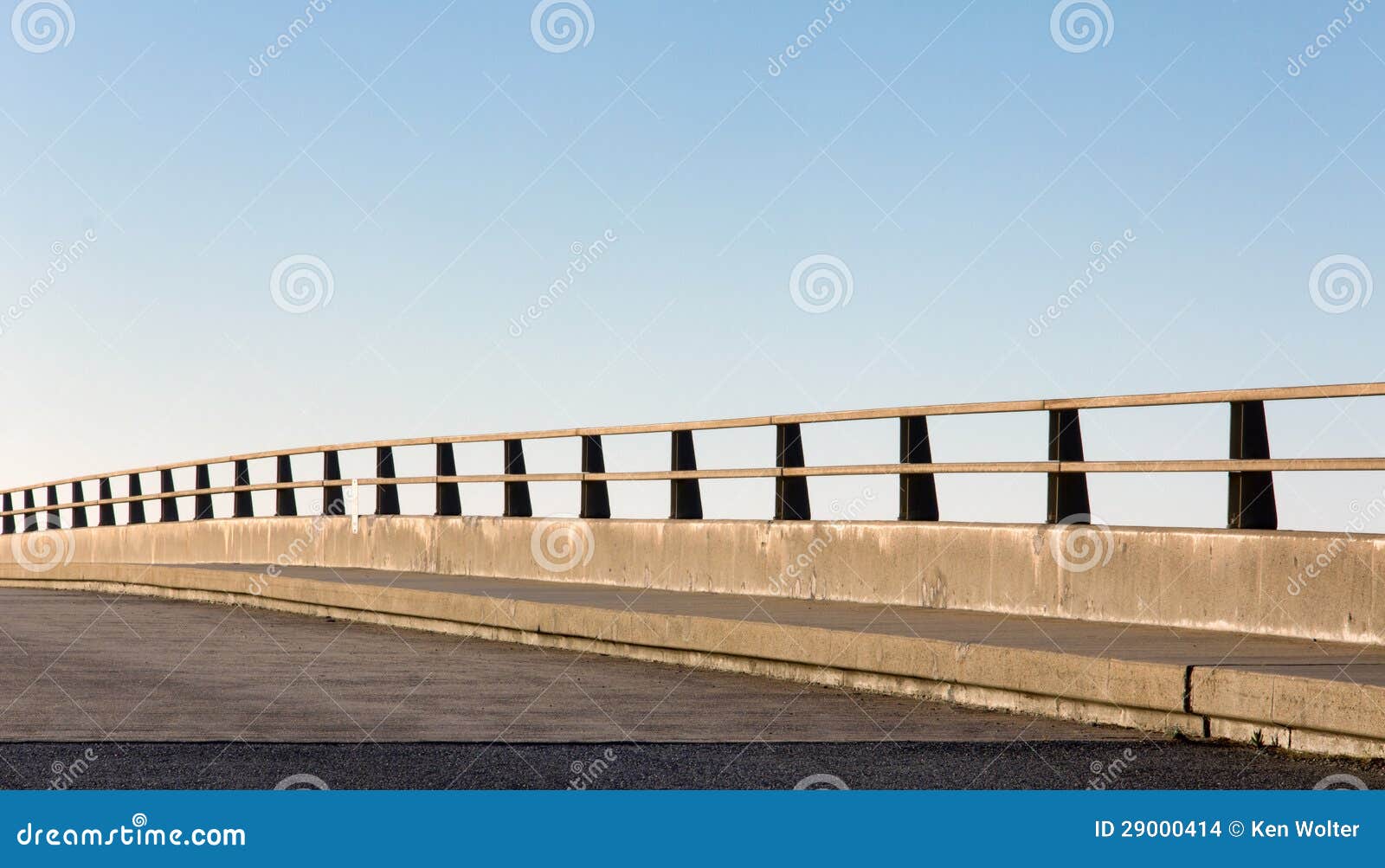 Concrete Bridge Barrier stock photo. Image of contrast - 29000414
