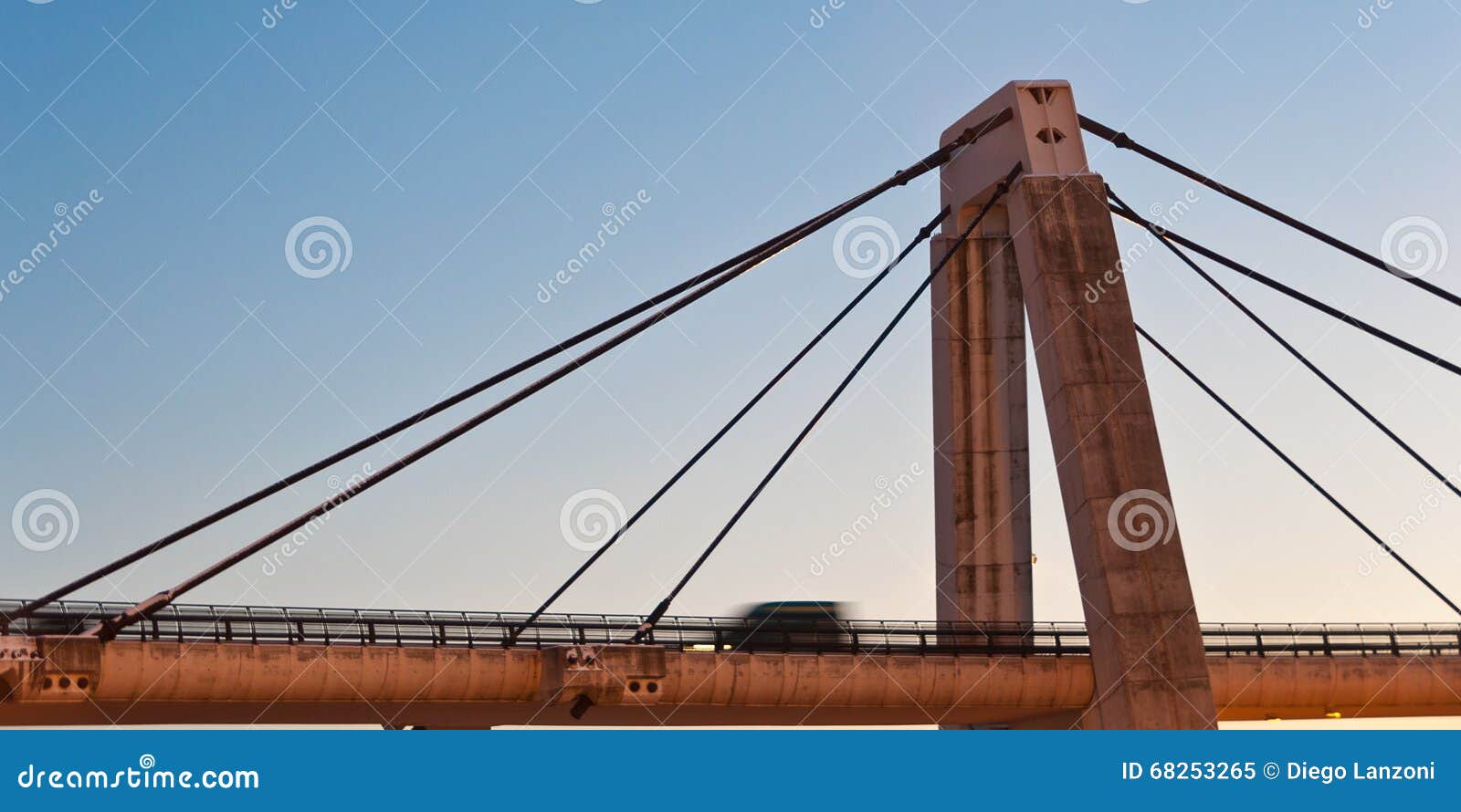Concrete bridge car motion stock image. Image of concrete - 68253265