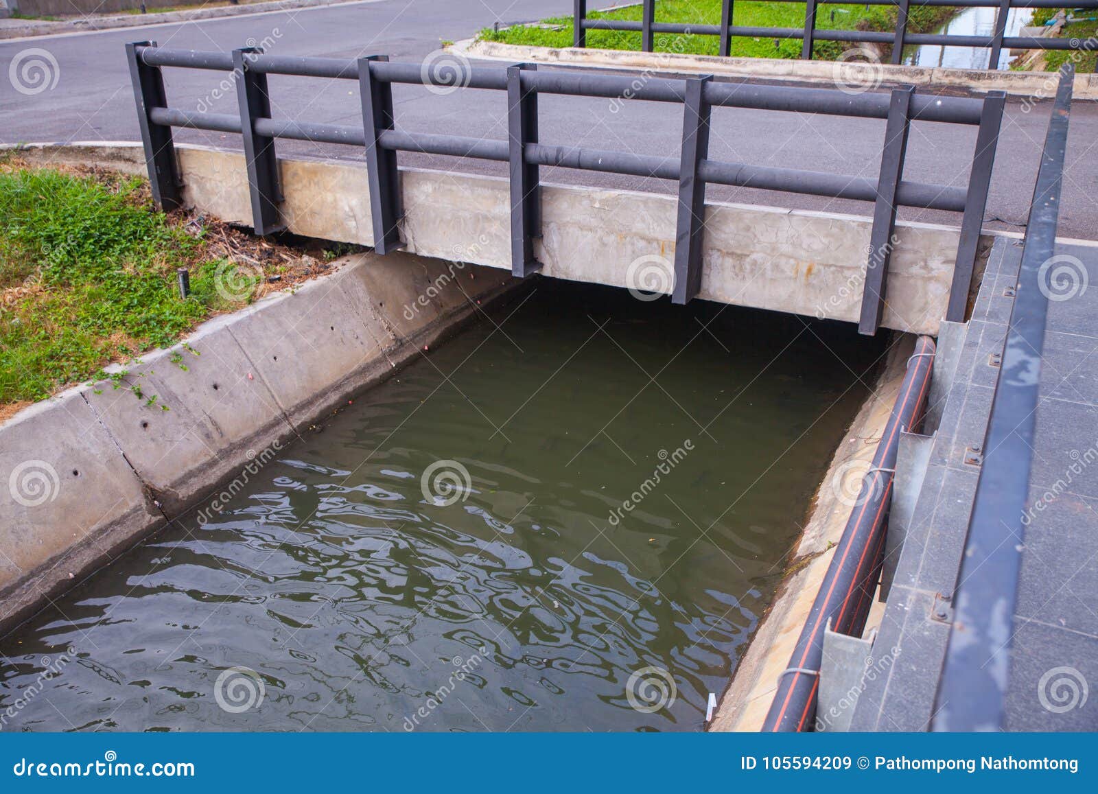 Concrete bridge over water stock image. Image of outdoors - 105594209