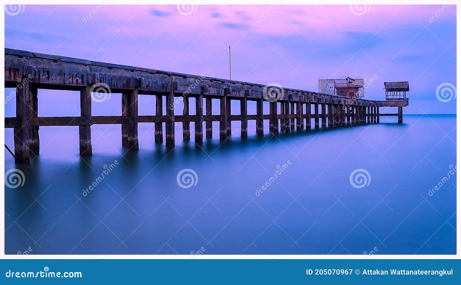 Concrete Bridge Overhang for Docking Ships Stock Image - Image of ...