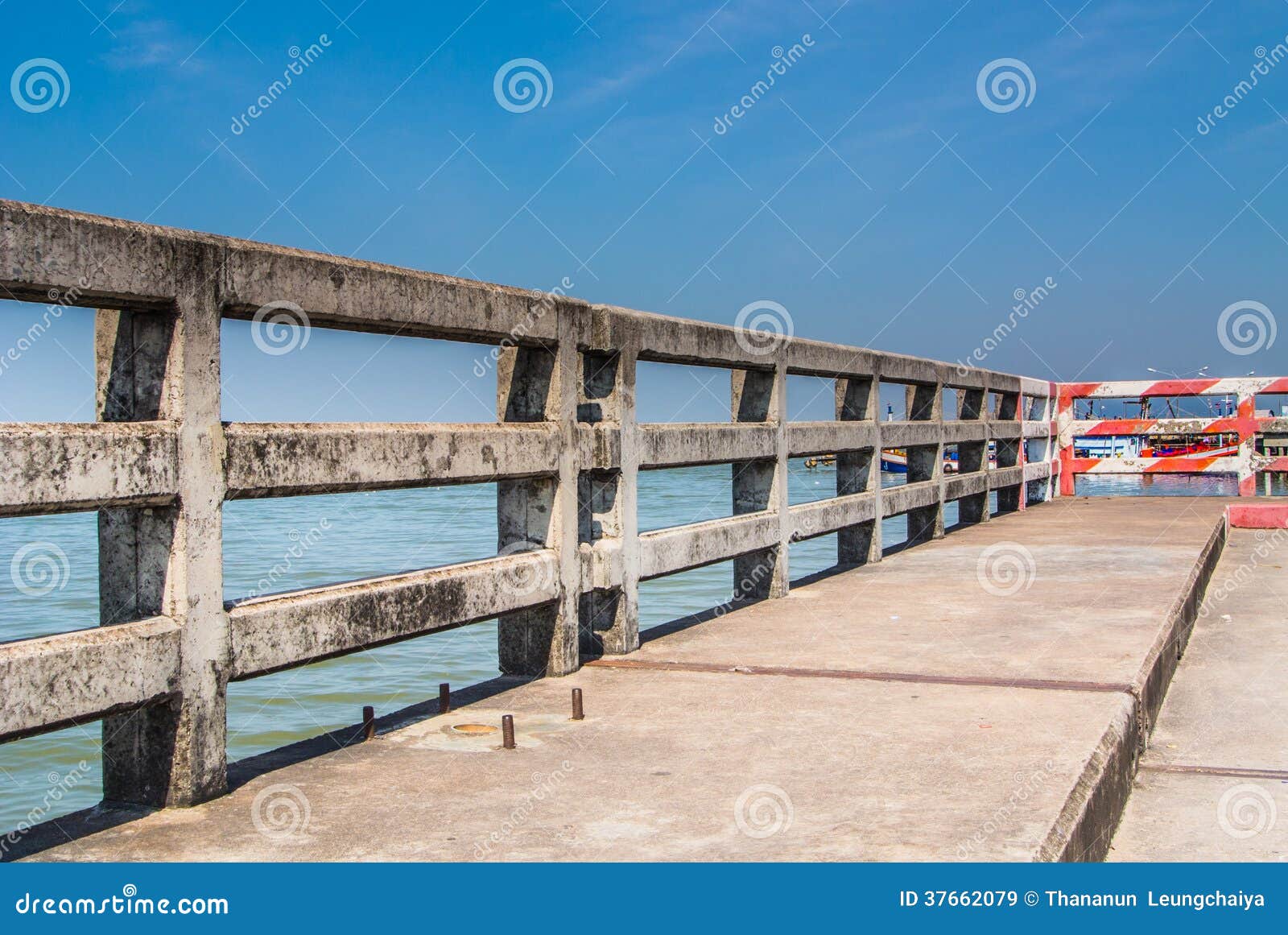 Concrete bridge railing stock image. Image of colorful - 37662079
