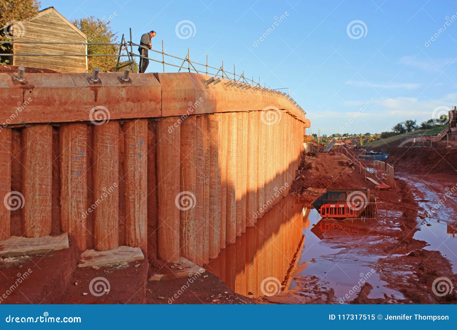 Bridge Supports Under Construction Stock Image - Image of rural, devon ...