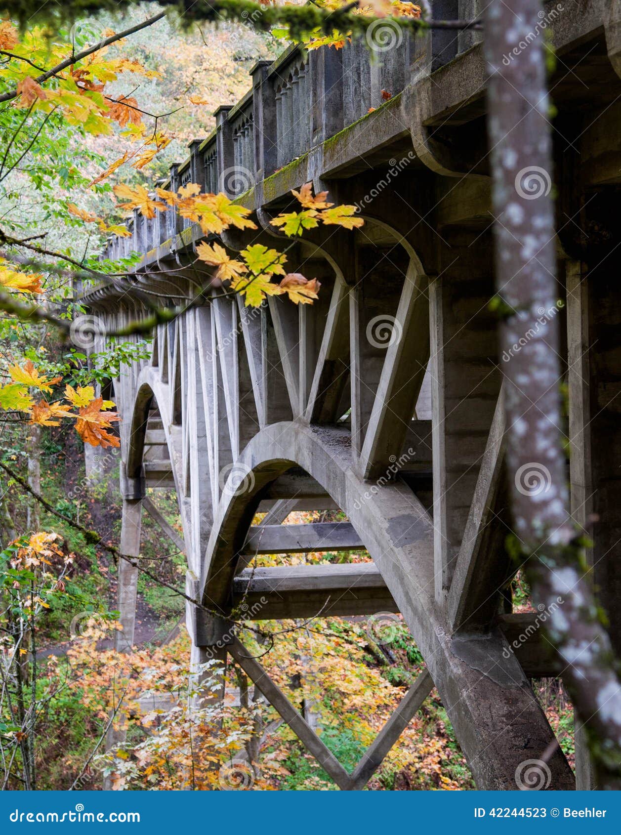 Concrete Bridge Truss stock image. Image of light, street - 42244523