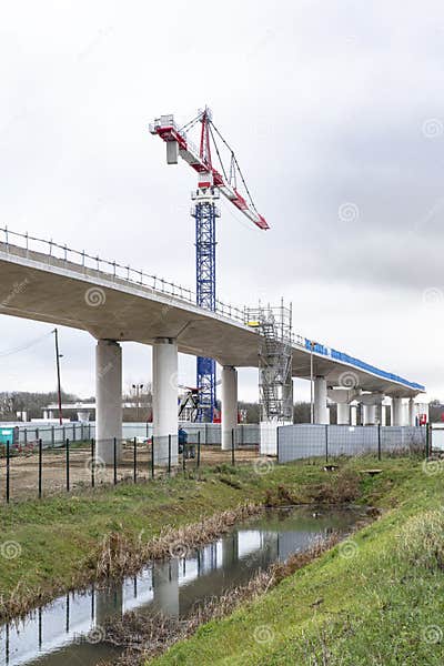 Construction of a bridge stock photo. Image of construction - 273258048