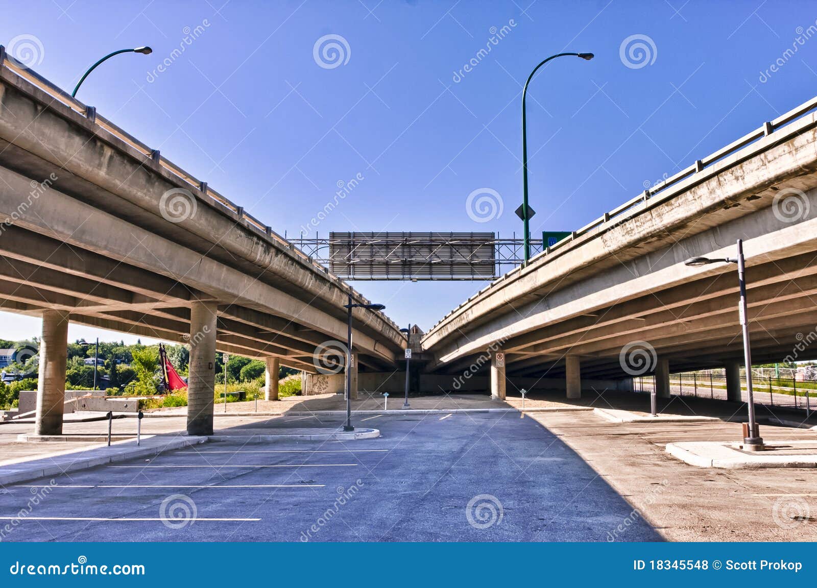 Concrete Bridges stock photo. Image of girder, construction - 18345548
