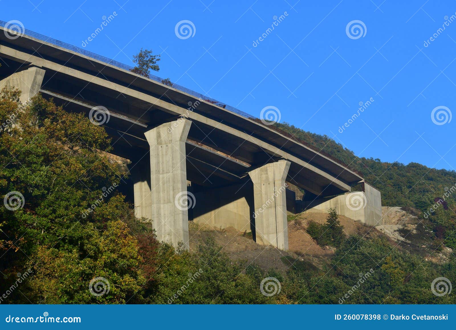 Concrete Bridges Under Construction Stock Photo - Image of reservoir ...