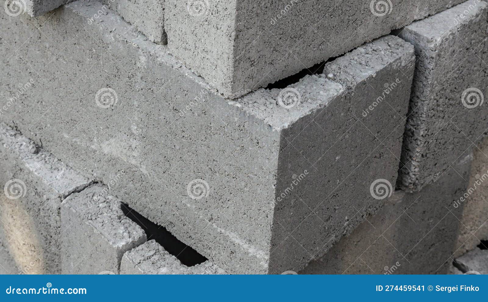 Concrete building blocks stock video. Video of heap - 274459541