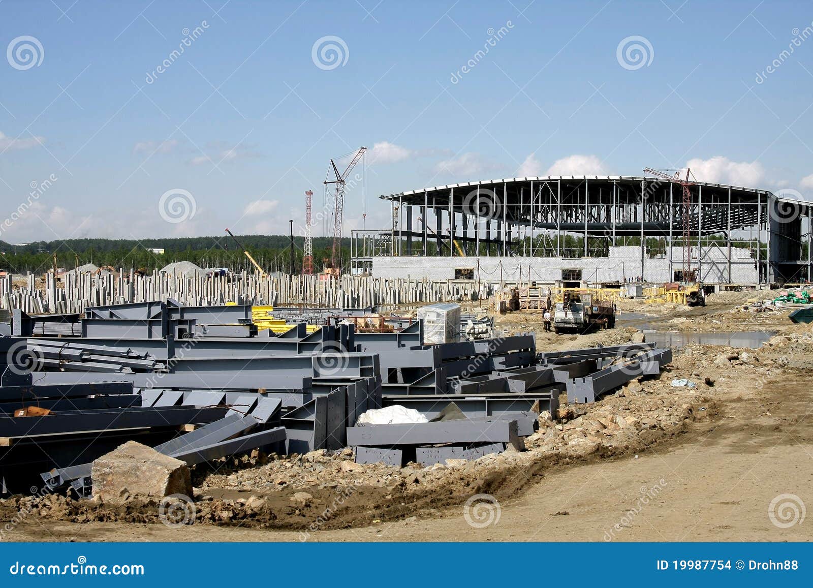 Concrete Building Construction Stock Photo - Image of architect, ascent ...