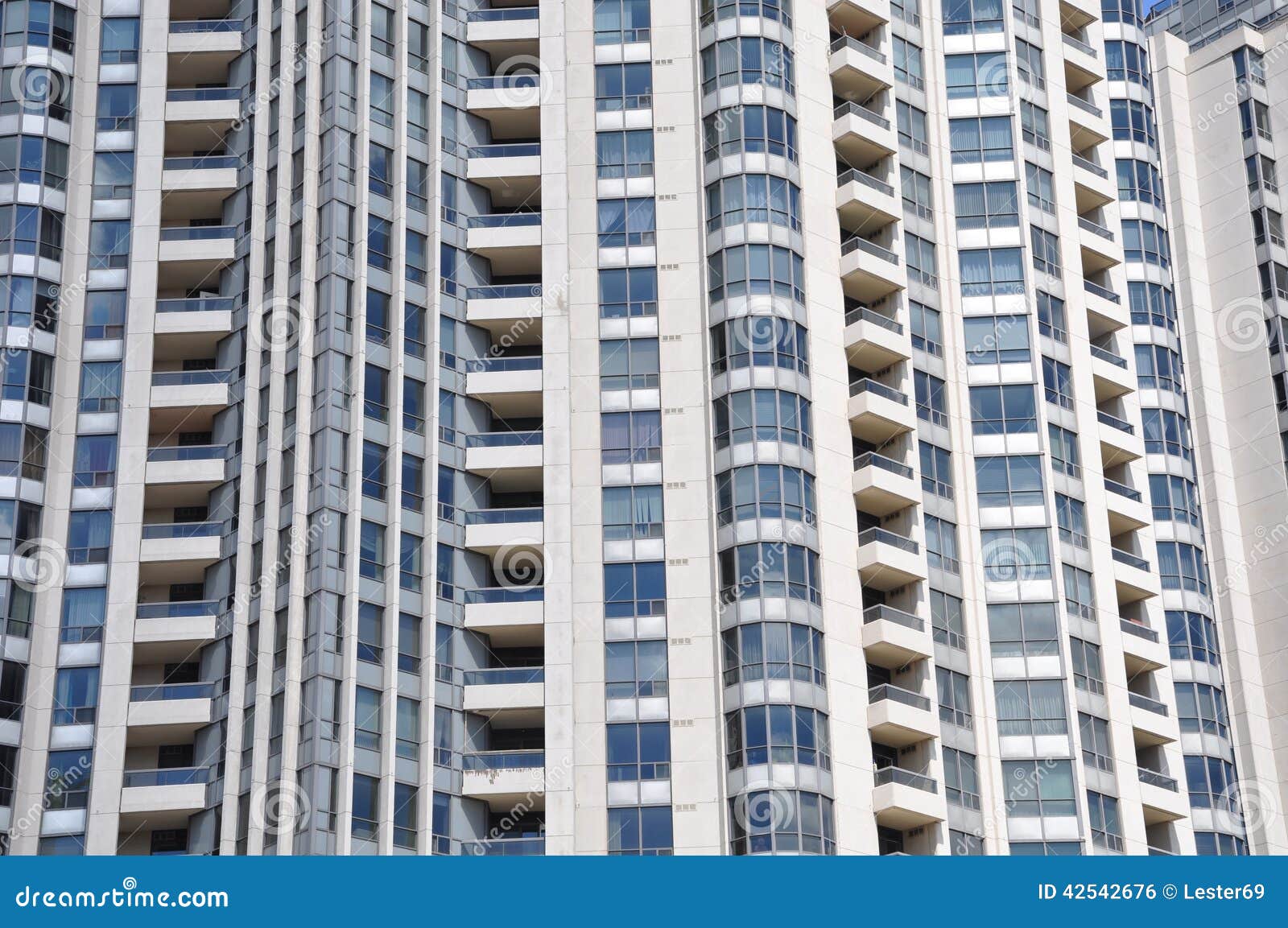Concrete building stock photo. Image of balconies, dream - 42542676