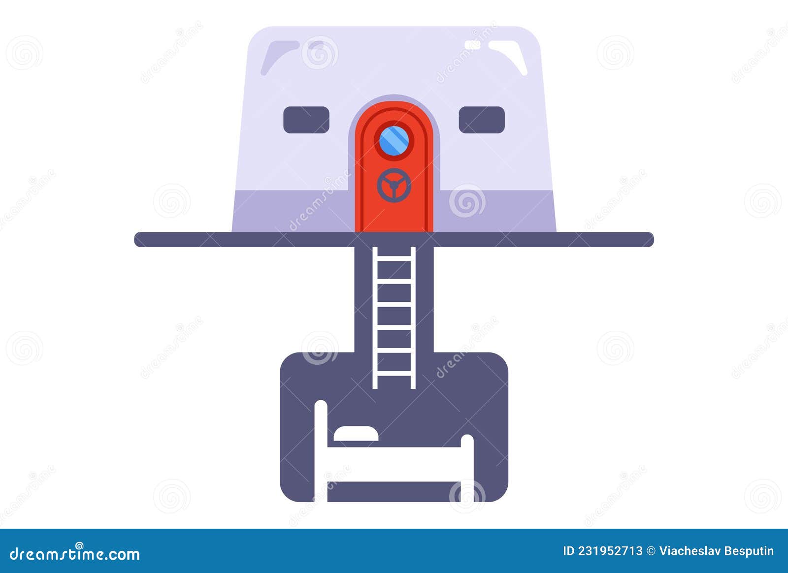 Concrete Bunker Icon in Case of Nuclear War. Stock Vector ...