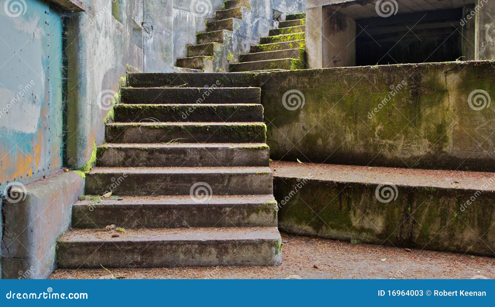 Concrete Bunker Steps left stock image. Image of protection - 16964003