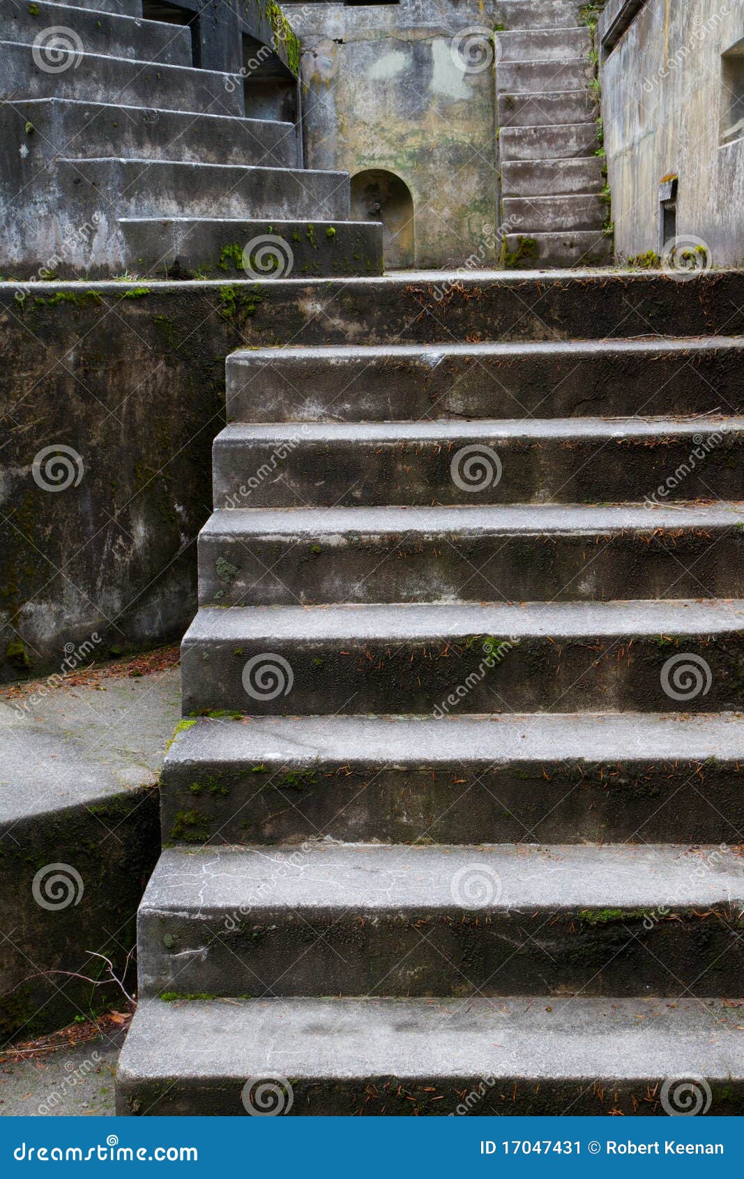 Concrete Bunker Steps Vertical Stock Image - Image of history, outdoor ...