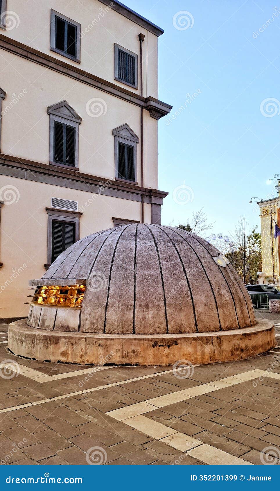 Concrete Bunker in Urban Setting Stock Image - Image of tower ...