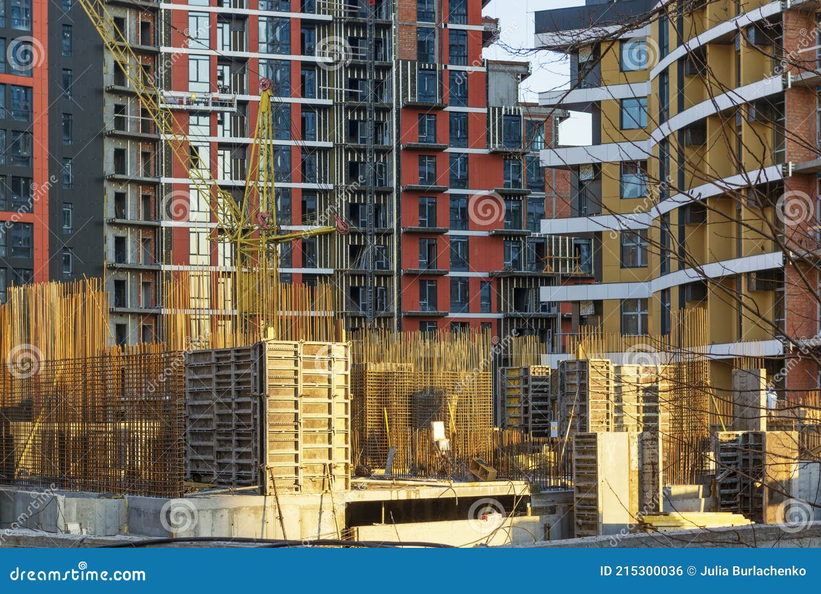 Concrete Casing on the Construction Site Stock Photo - Image of ...