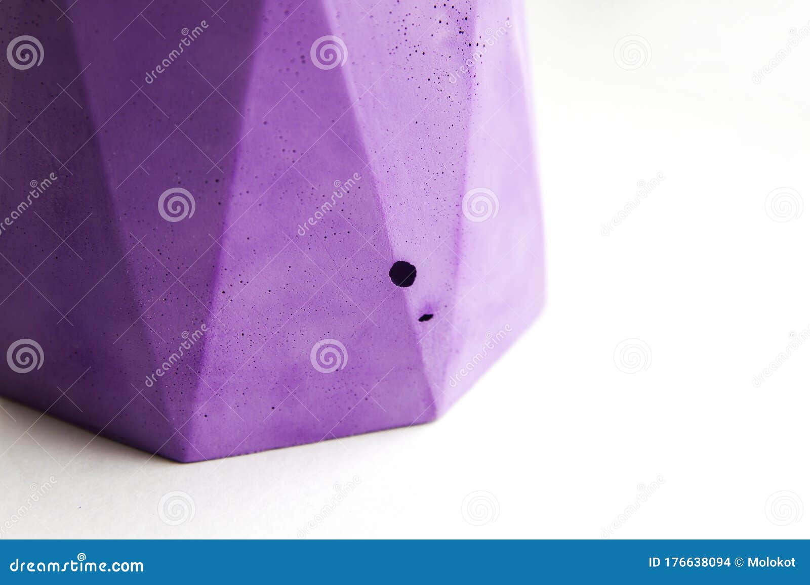 Concrete Cement Pot. Macro Shooting of Material and Texture Stock Photo ...