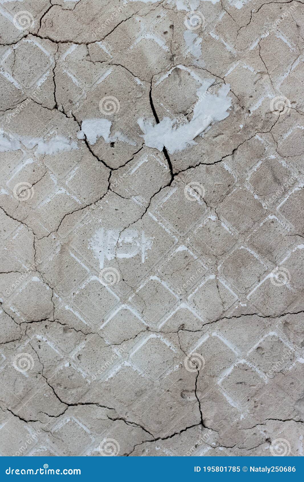 Concrete Cement Wall Surface Texture with Square Marks from Tile Macro ...