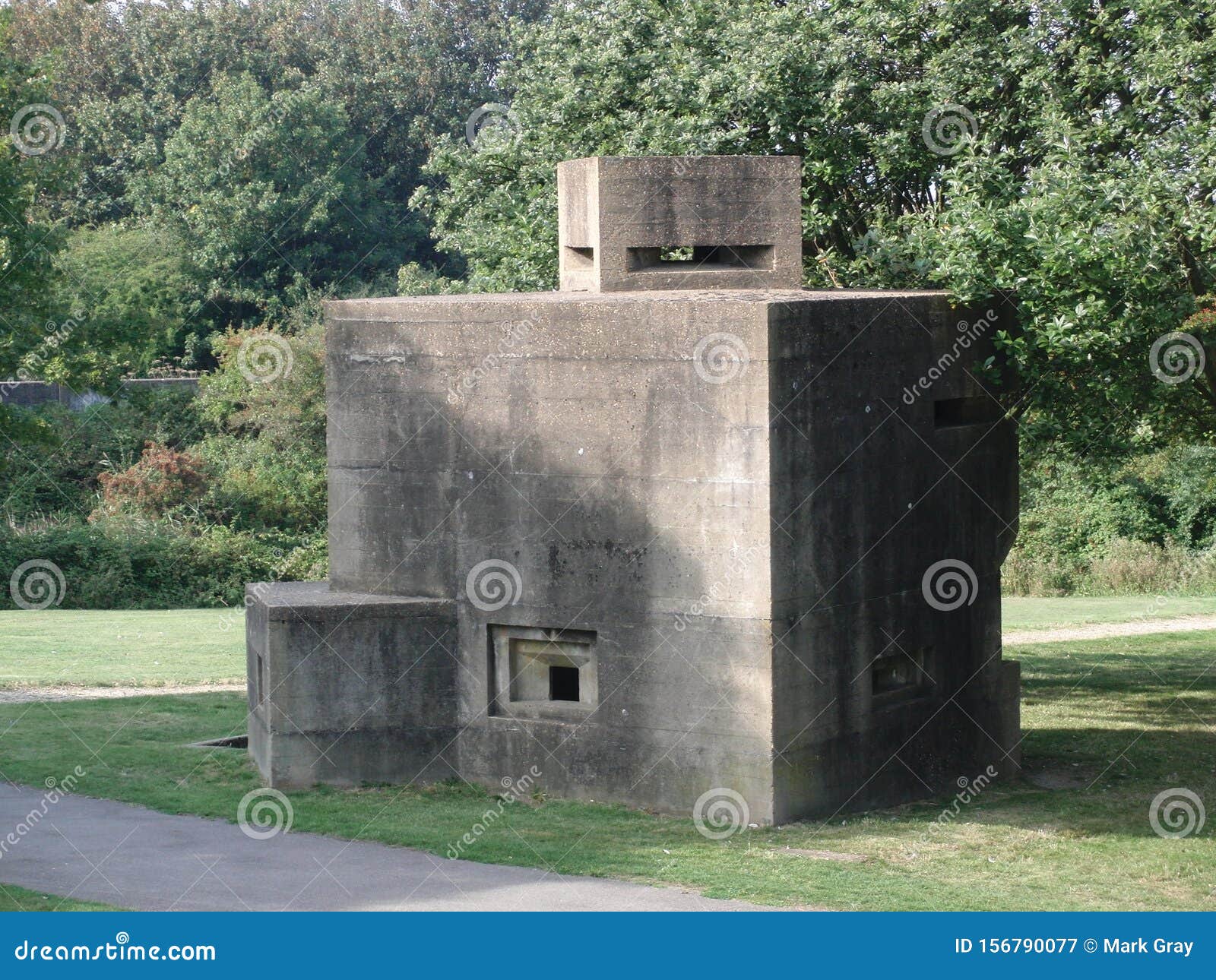 Concrete Check Point stock image. Image of point, stone - 156790077