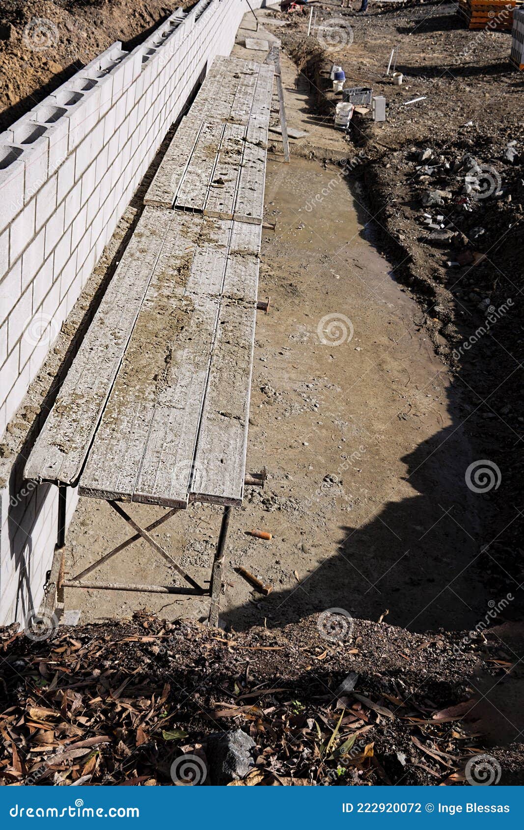 Concrete Cinder Block Demolition Royalty-Free Stock Photo ...