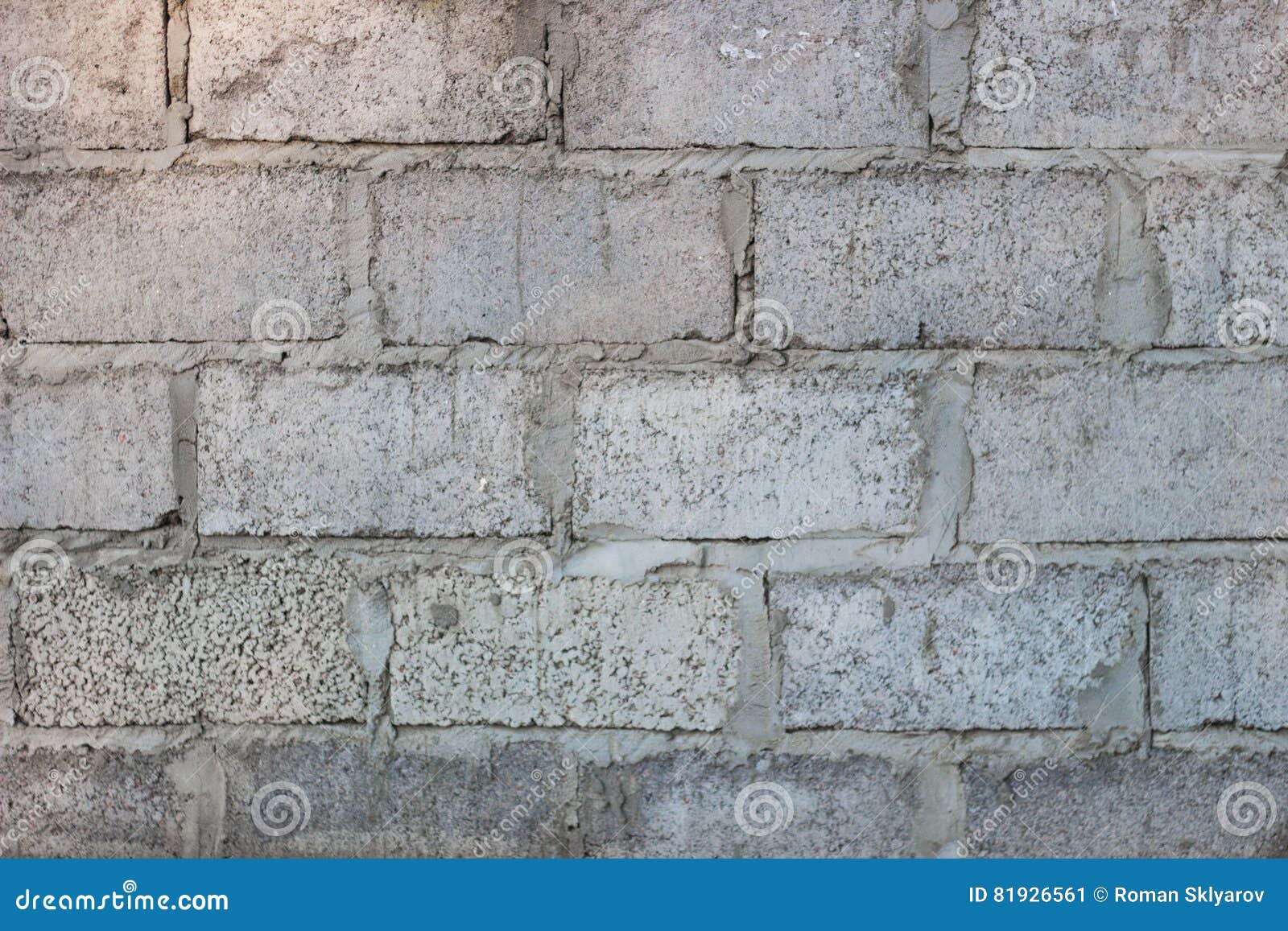Concrete cinder blocks stock image. Image of empty, cement - 81926561