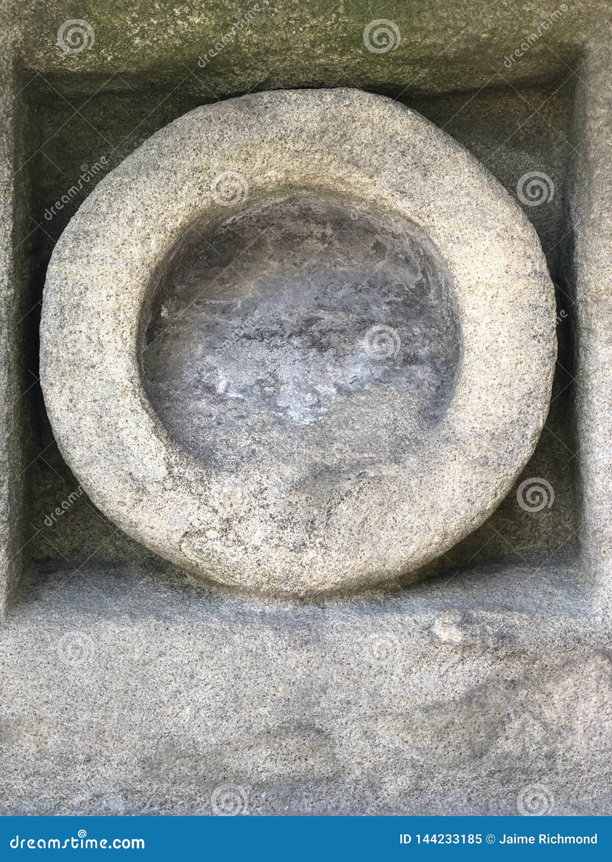 The Concrete Circle of an Old Monument Stock Image - Image of close ...