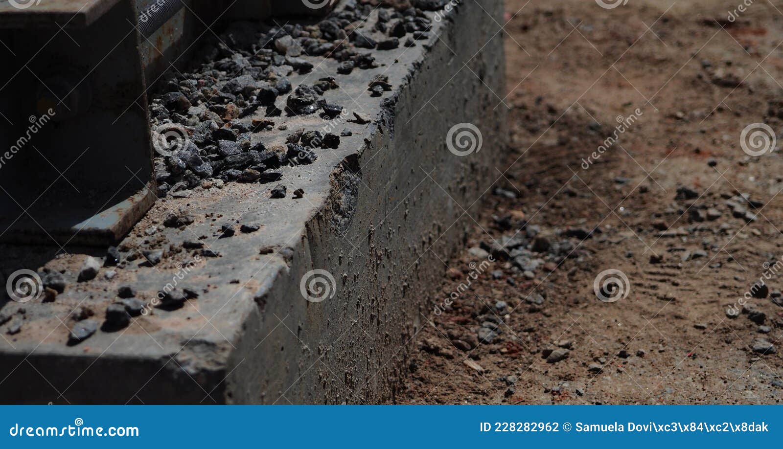 Concrete and Clay, Pebbles, Close Up, Stair and Pebbles Stock Photo ...