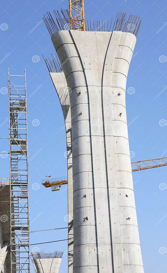 Concrete column stock photo. Image of reinforced, gray - 8936006